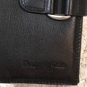 Kenneth Cole | Bags | Kenneth Cole Ny Black Leather Passport Wallet ...